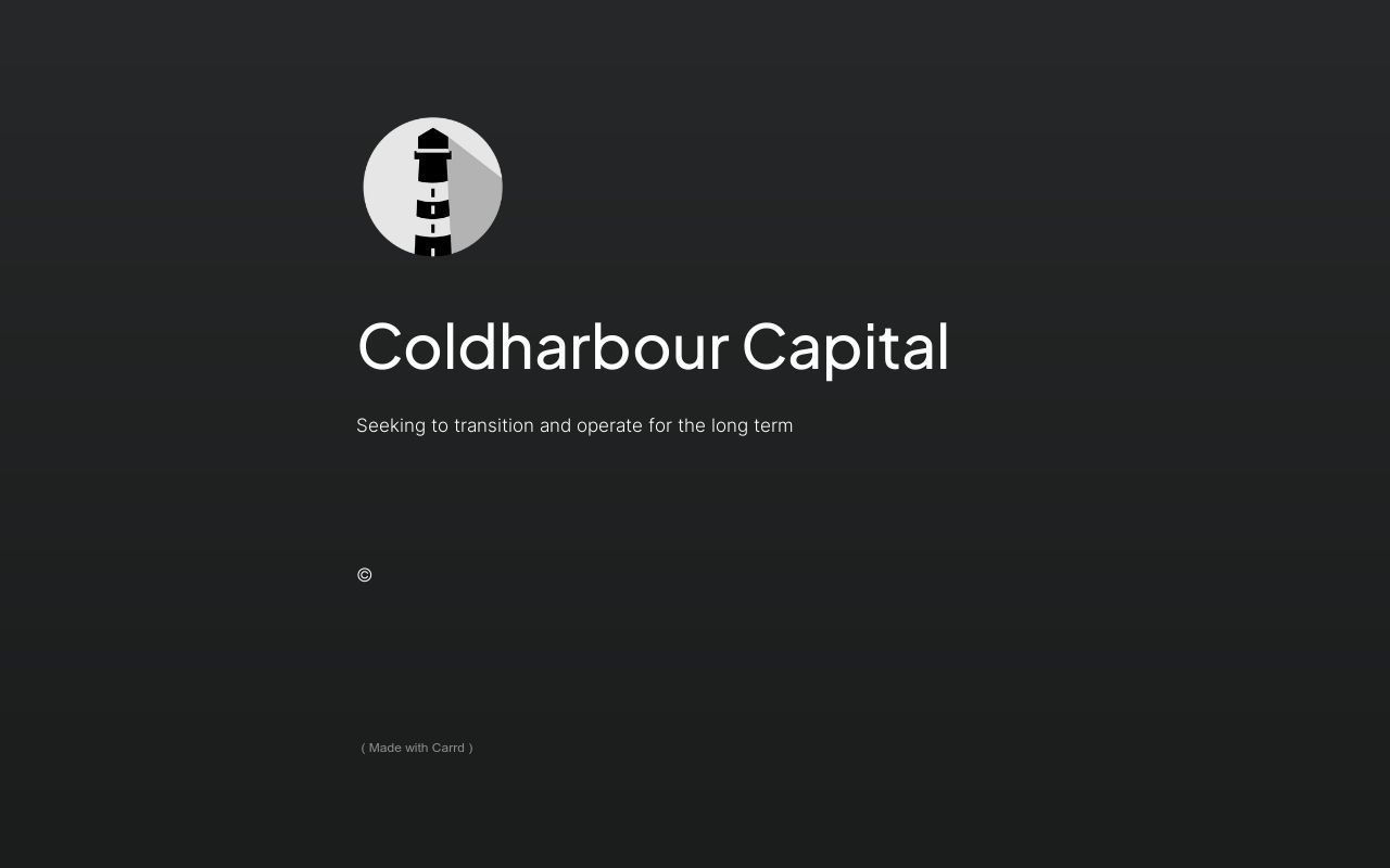 Coldharbour Capital